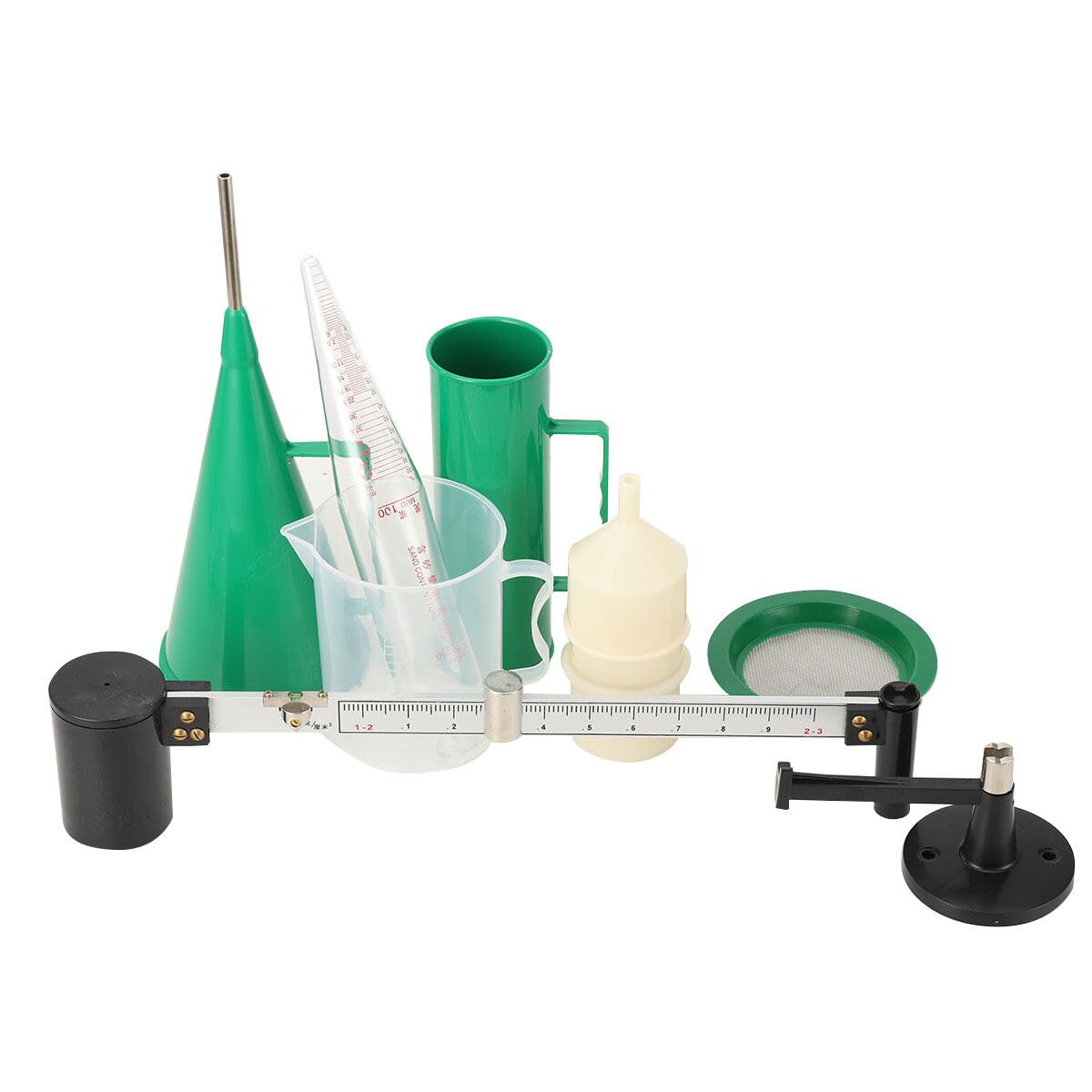 Cozyel Slurry Test Kit Sand Content Kit Mud Hydrometer Mud Viscometer Mud Tester Viscosimeter Sand Content Meter Marsh Funnel and Viscosity Cup