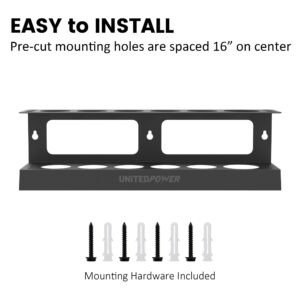 UNITEDPOWER Caulking Gun Holder, Wall Mount Hand Caulking Gun Storage Rack, Organizer for Workshop, Shop, Garage