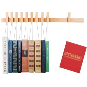 floating shelves for wall,book shelves on a rope,be suitable for bedroom,room,living room.