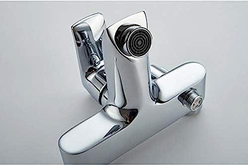 Kitchen Taps Bathtub Faucet Shower Set Chrome Plated Brass Short Outlet Pipe Bath Faucet Waterfall Bathroom Bathtub Faucet