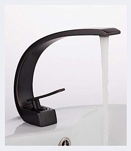 Kitchen Taps Innovative Black Brass Bathroom Basin Faucet Cold and Hot Water Mixer Taps Antique Bath Sink Taps Mixer