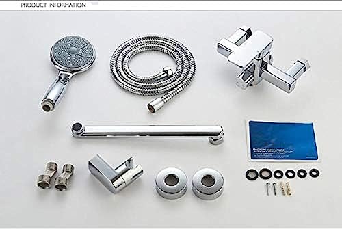 Kitchen Taps Shower Faucet Set Bathroom Brass Bathtub Shower Faucet Bath Shower Tap Chrome Plated Shower Head Wall Mixer Tap