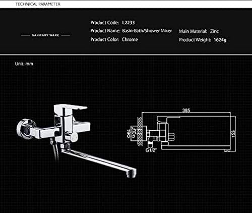 Kitchen Taps Shower Faucet Set Bathroom Brass Bathtub Shower Faucet Bath Shower Tap Chrome Plated Shower Head Wall Mixer Tap