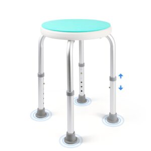 shower stool for inside shower,adjustable shower chair for inside tub with anti slip bath seat, small shower chair for elderly and disabled, adjustable bath stool shower seats for adults 350 lbs