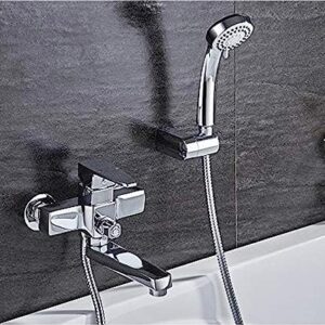 Kitchen Taps Classic Bathtub Faucet Bathing Shower Bathroom Wall Mounted Bath Faucet Set Mixer Hot And Cold Water Single Handle