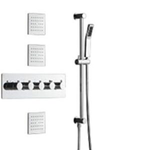 Kitchen Taps Shower Faucets Rainfall Rainfall Shower Faucet Thermostat Wall Shower Mixer Tap Bath Rainfall Shower Set Bathroom Mixer