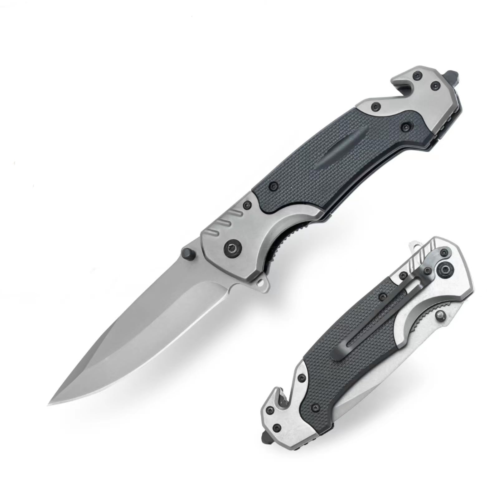 ZPFOE Folding Pocket Knife for Men, Switch Blade with Push Button, 3-in-1 Multitool Folding Knife,Pocket Clip Tactical Knife, EDC Pocket Knives for Self Defense, Camping, Hunting, Outdoor