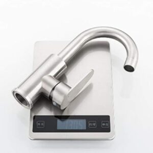 Kitchen Taps Hot and Cold Water Mixer Brushed 304 Stainless Steel Bathroom Faucet Basin Tap Bath Sink Faucet