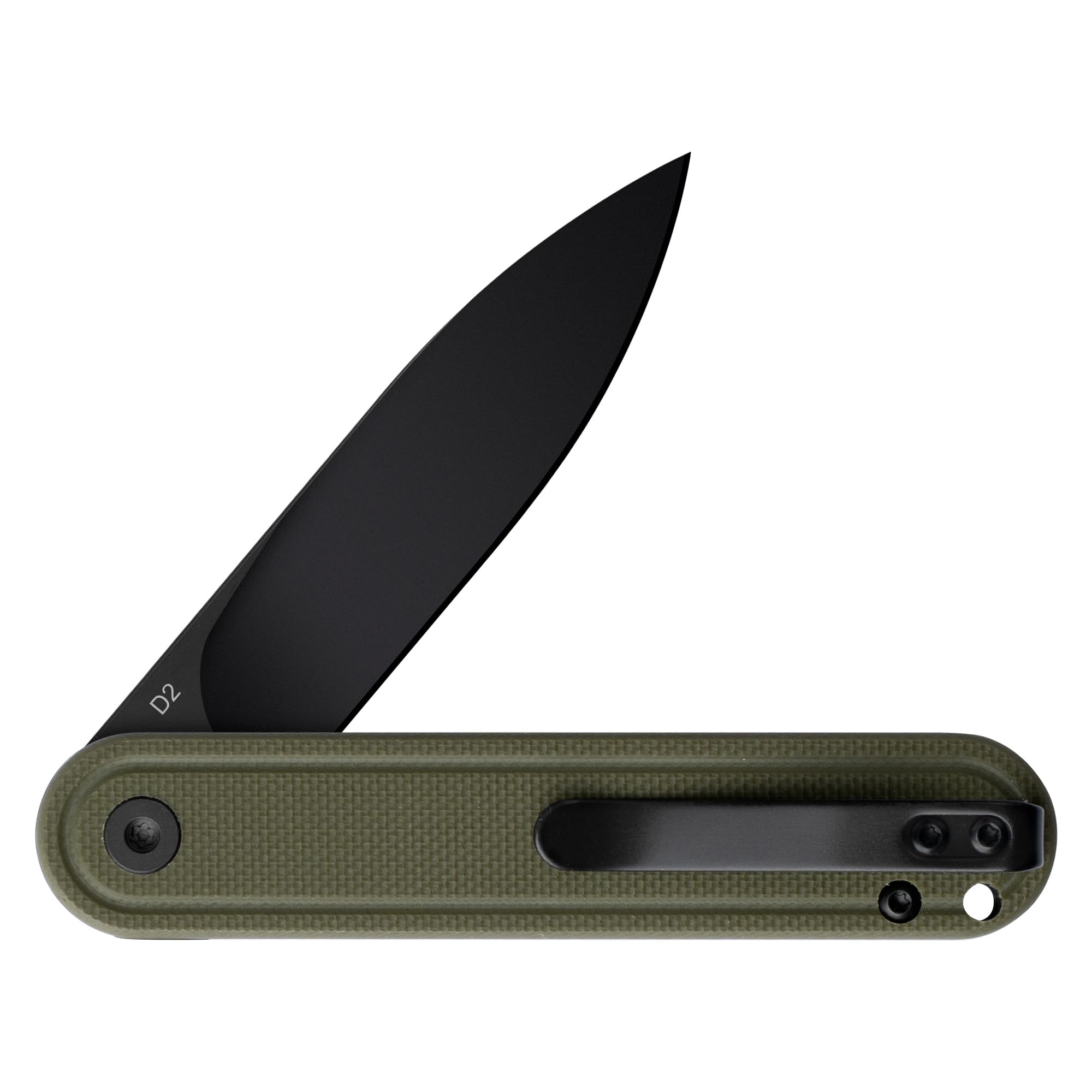 OLITANS G040 Pocket Knife, 2.75'' D2 Steel Blade G10 handle, Small EDC Knife with Pocket Clip for Men Women, 2.1oz