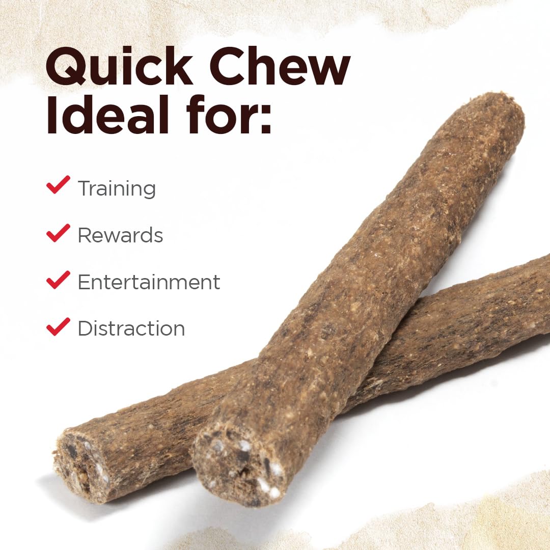 Natural Farm Natsticks Beef Chewy Sticks with Collagen (16-Pack), Made from Premium All-Natural Beef, Great for Small, Medium, Large Dogs, Protein-Rich, Quick-Chew Treats, Highly Digestible