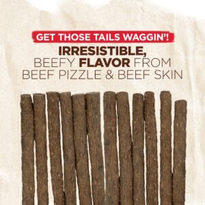 Natural Farm Natsticks Beef Chewy Sticks with Collagen (16-Pack), Made from Premium All-Natural Beef, Great for Small, Medium, Large Dogs, Protein-Rich, Quick-Chew Treats, Highly Digestible