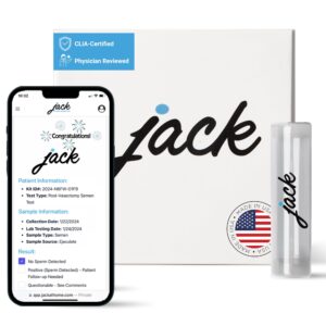 jack at-home vasectomy test kit - accurate results from clia-certified lab - fsa & hsa eligible private and secure physician reviewed post-vasectomy test results