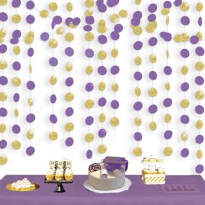 graduation party decorations purple gold 2024/purple gold graduation decorations/purple gold birthday party decorations purple paper garlands for eid mubarak decorations/bridal shower