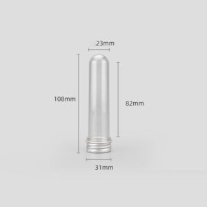 ccHuDE 5 Pcs Clear Plastic Test Tubes Transparent Test Bottles Party Favor Candy Tubes Bath Salt Vials Seed Beads Storage Tubes with Caps for Small Items 30ml