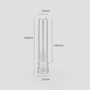 ccHuDE 5 Pcs Clear Plastic Test Tubes Transparent Test Bottles Party Favor Candy Tubes Bath Salt Vials Seed Beads Storage Tubes with Caps for Small Items 30ml