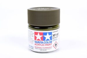 tamiya tam81362 acrylic xf-62 flat olive drab 23ml