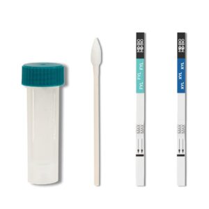 md-bio fentanyl & xylazine test strip kit (all-inclusive kit: fentanyl test strip, xylazine test strip, prefilled buffer solution tube, swab and result analysis chart)