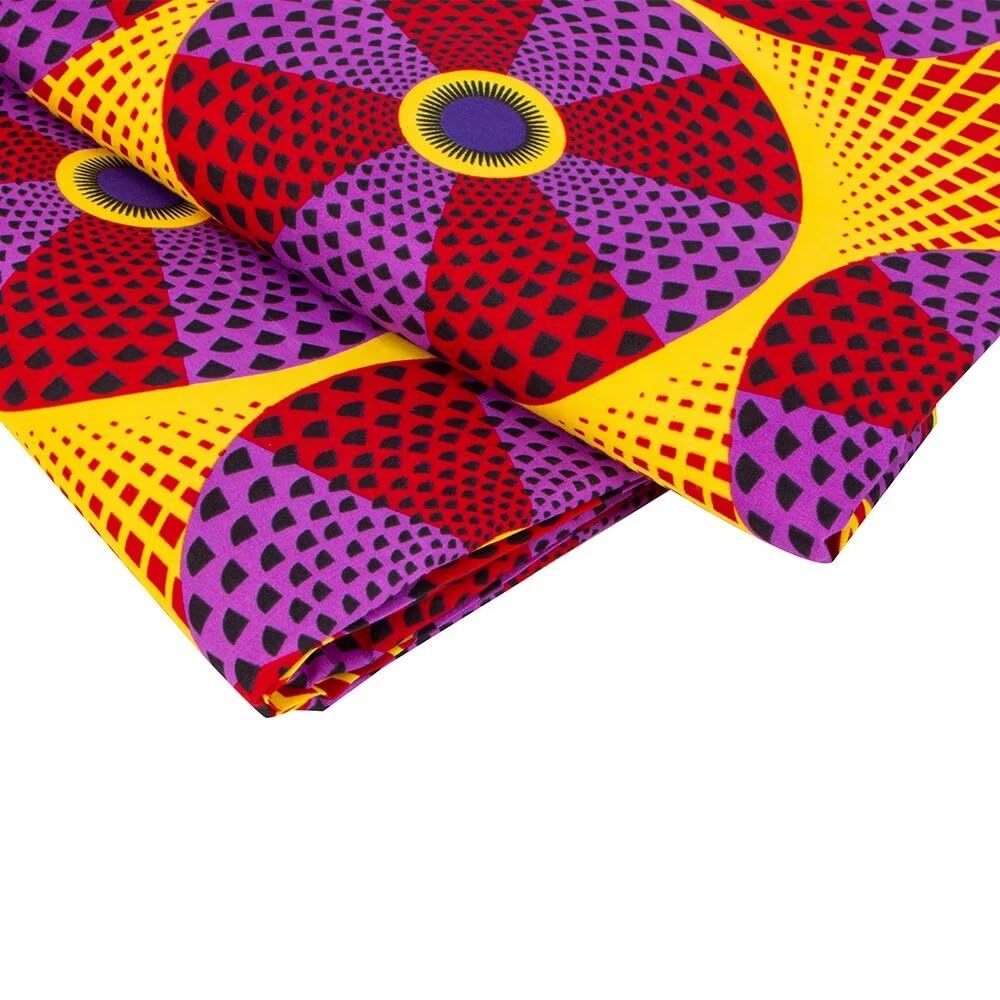 6 Yards African Fabric Polyester Material Tissu Craft DIY Ankara Wax Prints Fabrics for Sewing