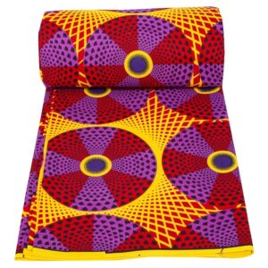 6 Yards African Fabric Polyester Material Tissu Craft DIY Ankara Wax Prints Fabrics for Sewing