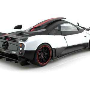 Pagani Zonda 5 Cinque White and Black 1/18 Diecast Model Car by Motormax 79158white