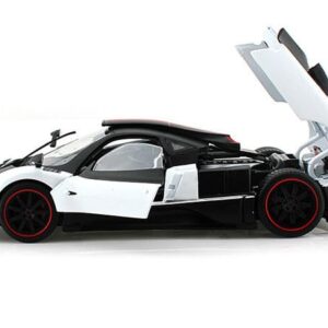 Pagani Zonda 5 Cinque White and Black 1/18 Diecast Model Car by Motormax 79158white