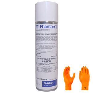 basf pt phantom ii aerosol: the ultimate pest control solution, with usa supply protective gloves