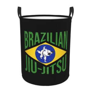 brazilian ​jiu jitsu clothes hamper dirty clothes storage basket foldable with handles laundry basket, for bedroom, bathroom small