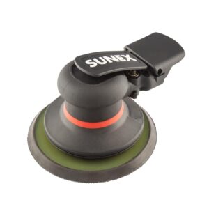 sunex 6" sxsn6p01 pad 3/16" air random orbital palm sander