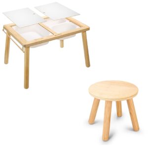 wingyz sensory tables + wooden step stools for kids toddler