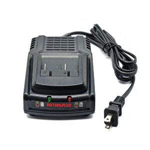 wetoolplus 20v lithium-ion battery fast charger compatible with hypertough 20v rechargeable batteries