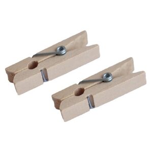 mini wooden clothes pins, 100pcs 1inch (2.5cm) small wooden chip clips for bag clips clothespin clothes pin photo pins (wooden)