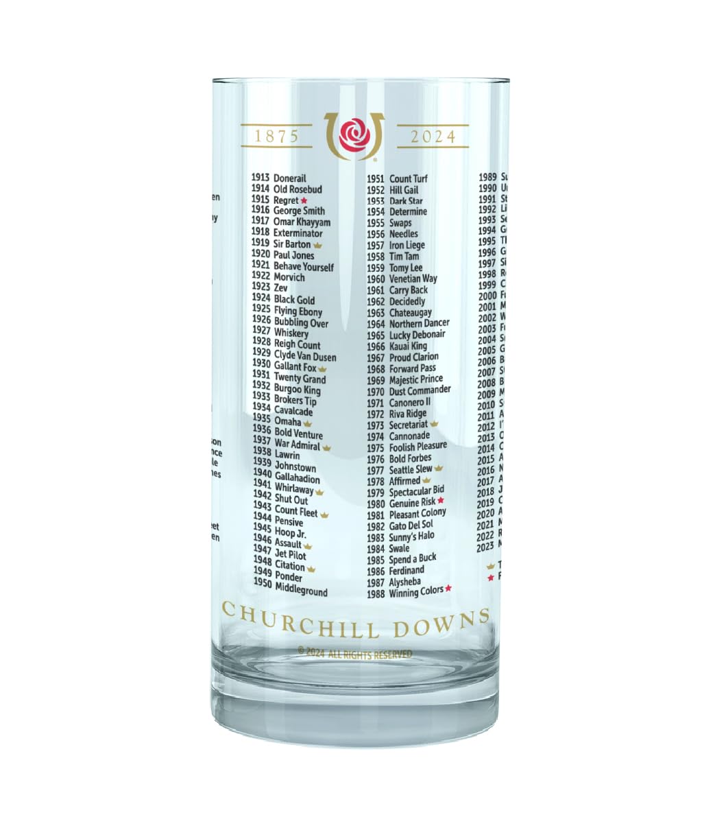 Kentucky Derby 2024 Official Mint Julep Glass (12oz) for the 150th Running of the at Churchill Downs