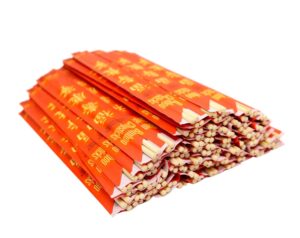 great credentials premium bamboo chopsticks disposable 9 inch long sleeved and separated 100 pairs red