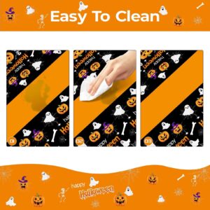 2 Pack Halloween Tablecloth, Halloween Decorations 54x108 Inch Halloween Table Cover Plastic Pumpkin Spider Web Ghost Halloween Party Table Cloth for Halloween Decor Indoor Holiday Party Supplies