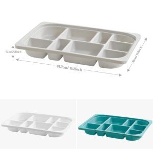 Beright Storage Tray with Compartments, Compatible with Beright Sensory Table, Stackable Plastic Storage Bins, Children Storage Box for Building Blocks, Toy, Craft, Tool, Grey