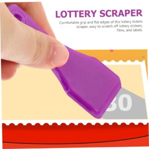 10pcs Spatula Plastic Scraper for Sticker Scraper Scratch Tool Plastic Scraper Scratch off Tool for Tickets Ticket Card Scraper