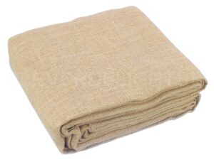 cleverdelights 60" burlap fabric - 5 yards - tight weave natural jute burlap fabric - 60 inch