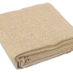 CleverDelights 60" Burlap Fabric - 5 Yards - Tight Weave Natural Jute Burlap Fabric - 60 Inch