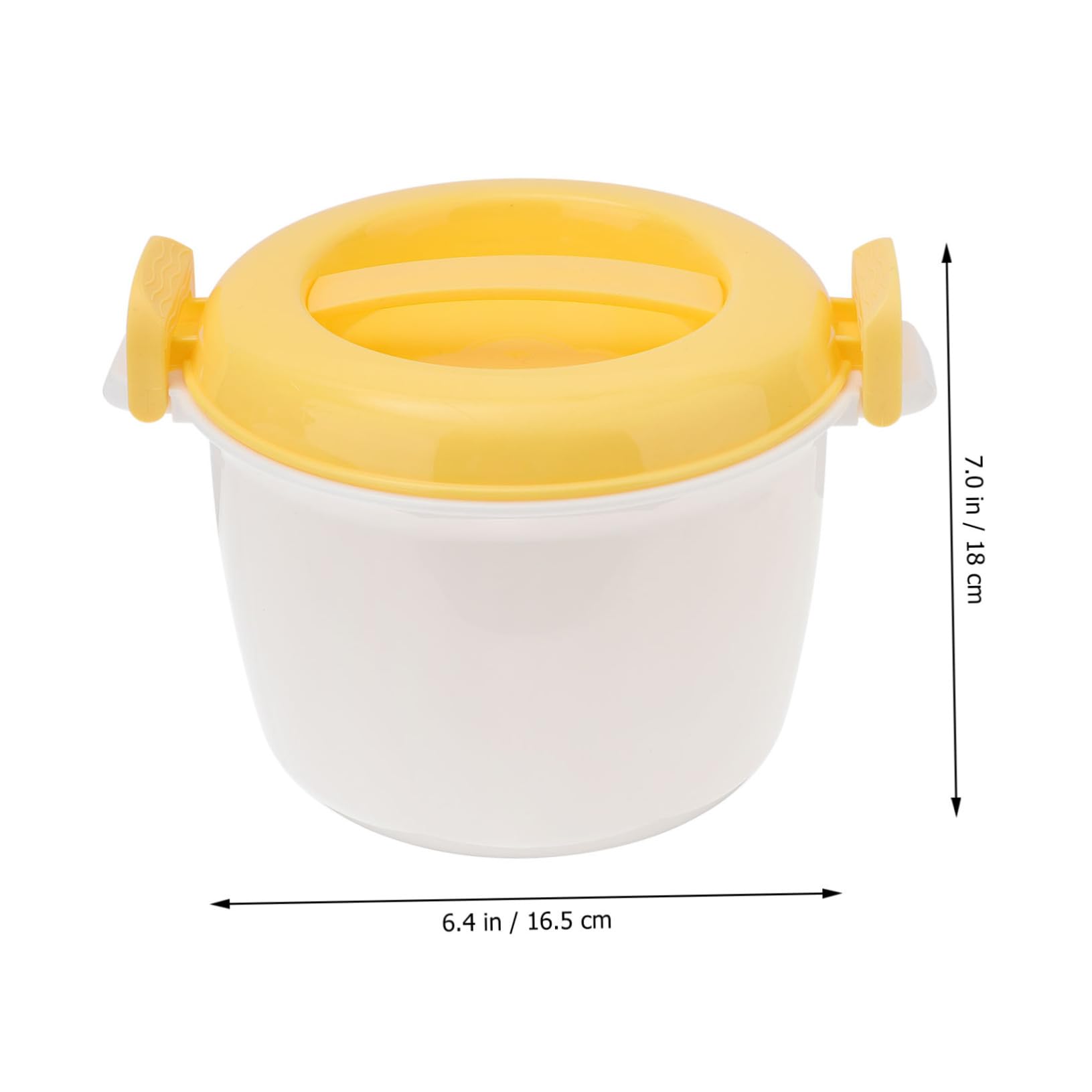 VINTORKY Rice Cooker Microwave Pasta Maker Microwave Safe Steamers Portable Microwave Rapid Rice Cooking Pasta Pot Microwave Rice Steamers Microwave Cup Cooker Office Plastic Food Non Stick