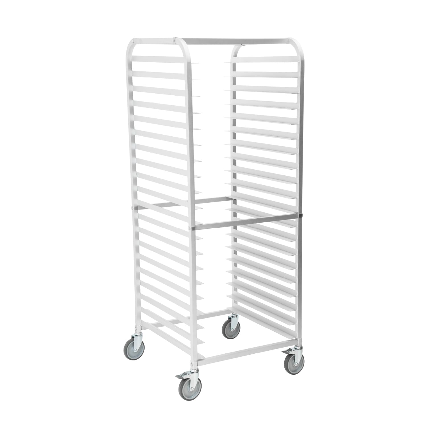 Pearington 20-Tier Bun Pan Rack with Wheels, Commercial Baking Rack for Full or Half Industrial Pan Storage, Bakery Accessory for Kitchen, Restaurant, & More, 25.94" L x 19.96" W