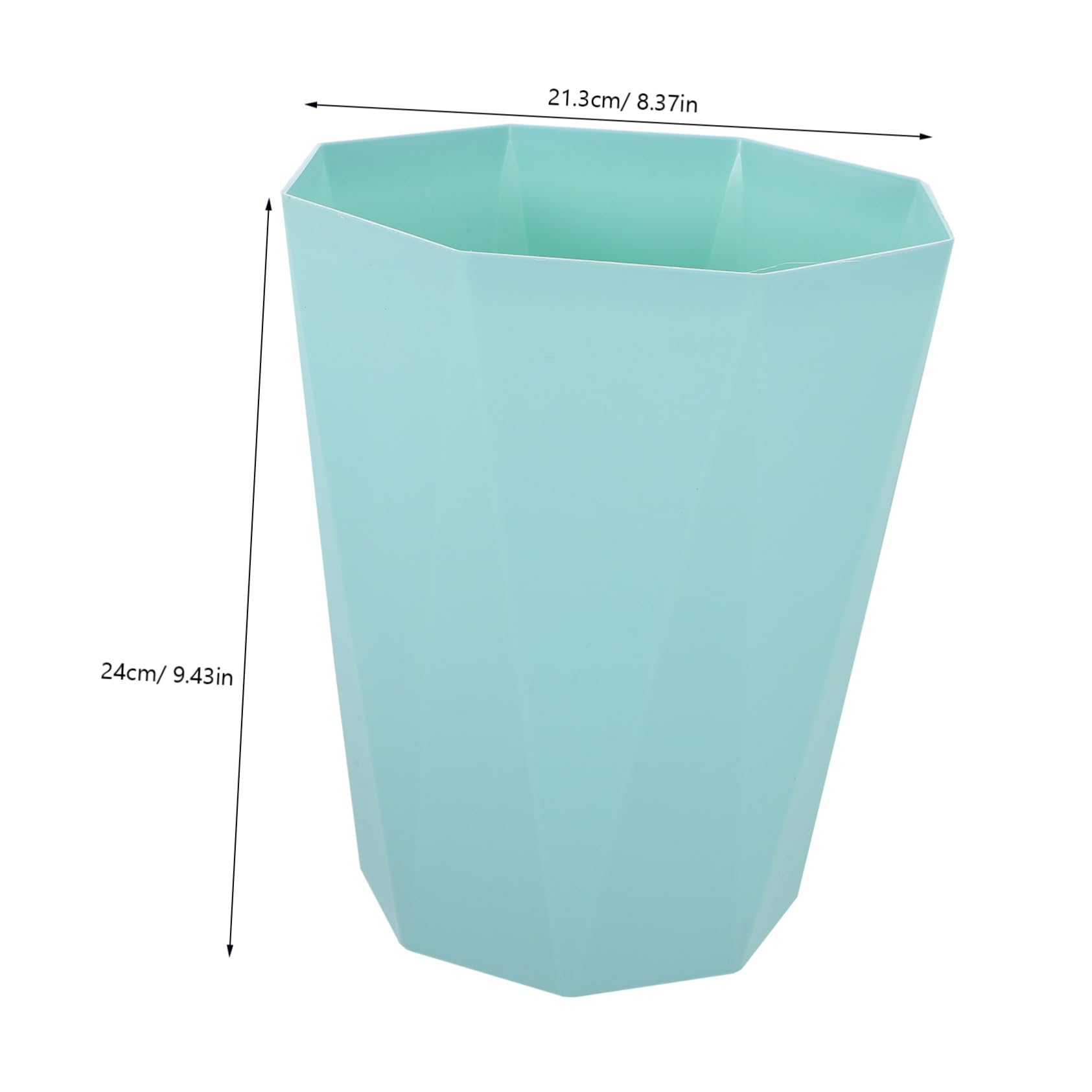 STOBOK Plastic Trash Bin Kitchen Trash Can Small Trash Can Home Garbage Can Plastic Rubbish Can Plastic Trash Can Plastic Waste Bucket Bathroom Trash Can Office Trash Can Garbage Bucket