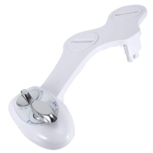 bidet toilet seat, adjustablewater spray attachment for rear and feminine cleaning, nonelectric mechanical