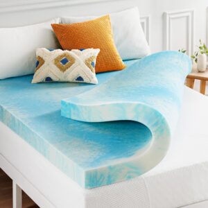 best price mattress 4 inch swirl gel aerobreeze cooling air flow memory foam mattress topper, full