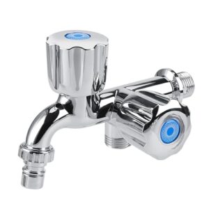 single cold mixer double handle dual faucet - kitchen sink bathroom bathtub garden -/2 nozzle-style1