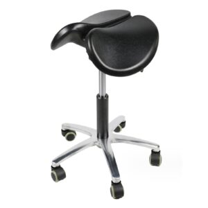 sfklyu saddle stool ergonomic saddle chair dental chair saddle stool salons stools, adjustable height,52~66cm