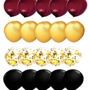 Graduation Decorations Maroon Gold 2024/Burgundy Gold Graduation Decorations ASU FSU/Burgundy Gold Balloons/Burgundy Birthday Decorations 2 Burgundy Table Centerpiece Balloon Stand Kits