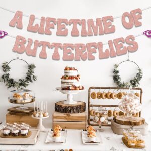 A Lifetime of Butterflies Banner, Butterfly Bridal Shower Decor Sign, Butterfly Theme Wedding Bachelorette Party Decorations, Butterfly Themed Engagement Party Supplies