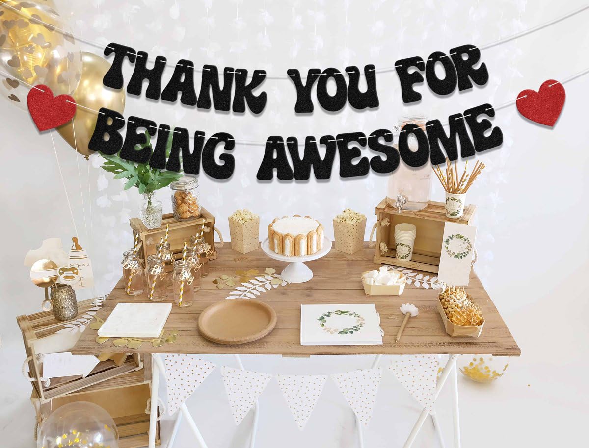 Thank You for Being Awesome Banner We Appreciate You Banner Teacher Employee Appreciation Decorations Job Change Going Away Party Decor Supplies