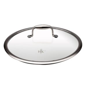 hell’s kitchen tempered glass 11-inch pan lid, created for hell’s kitchen hybrid cookware, steam vented, dishwasher safe