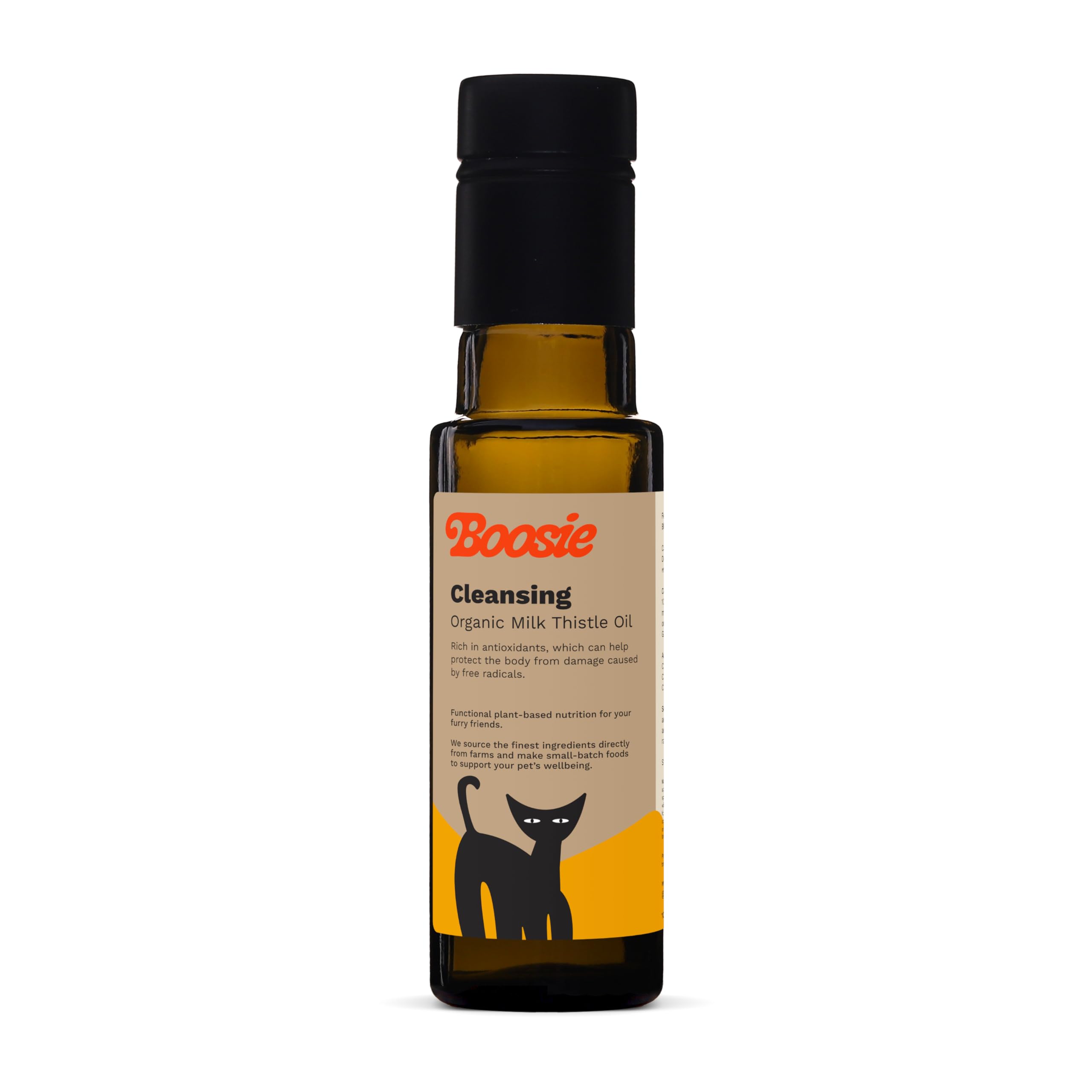 Boosie Organic Milk Thistle Oil for Dogs and Cats 3.4 fl oz - Supports Liver Function and Immune System - Antioxidant - Rich in Vitamin E - 100% Natural Without Additives or Preservatives